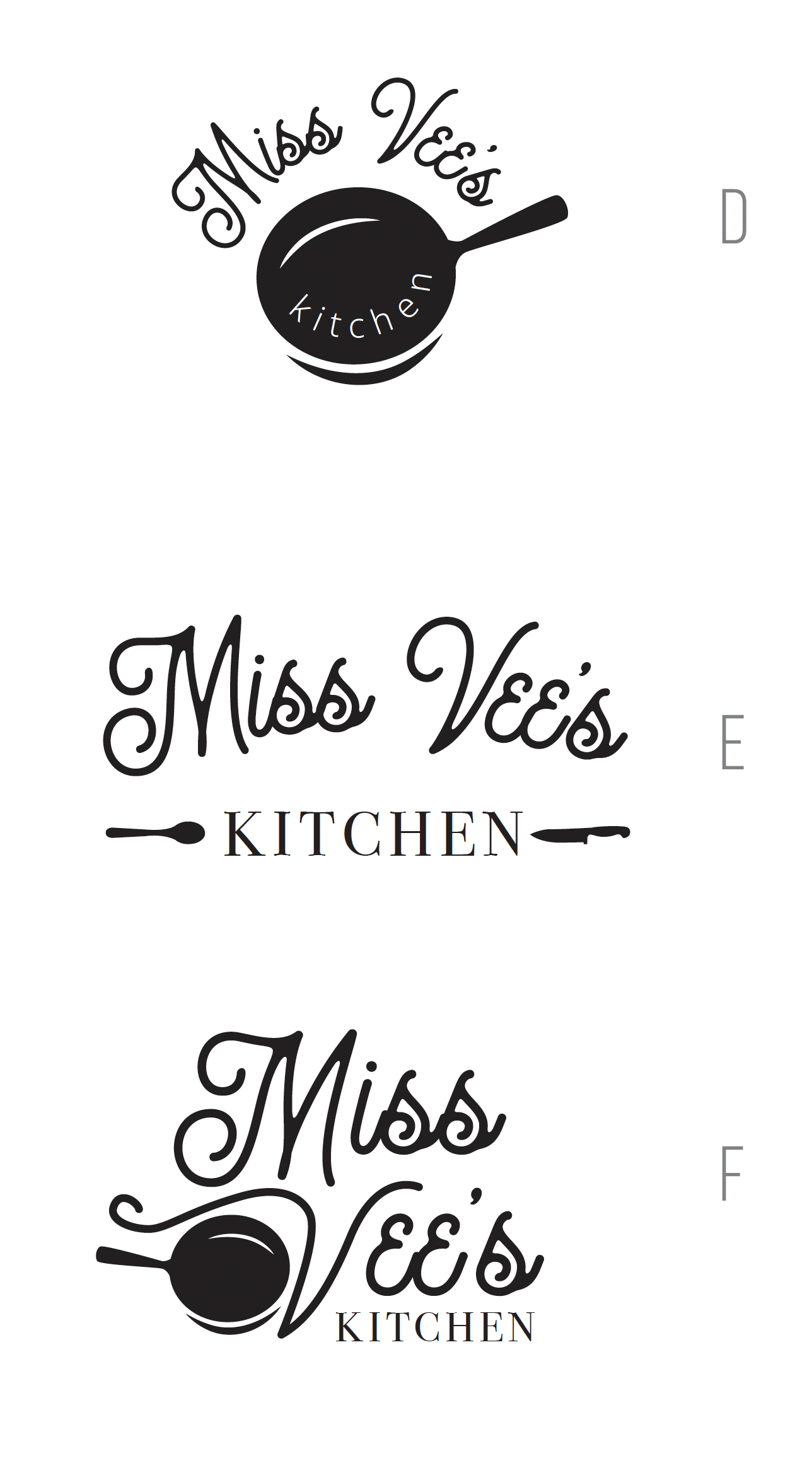 Logo and Website for Catering Company: Miss Vee's Kitchen